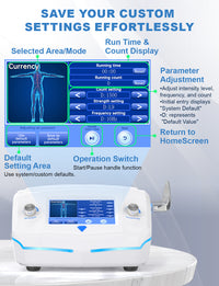 Extracorporeal Shock Wave Therapy ESWT Machine with Focused and Radial